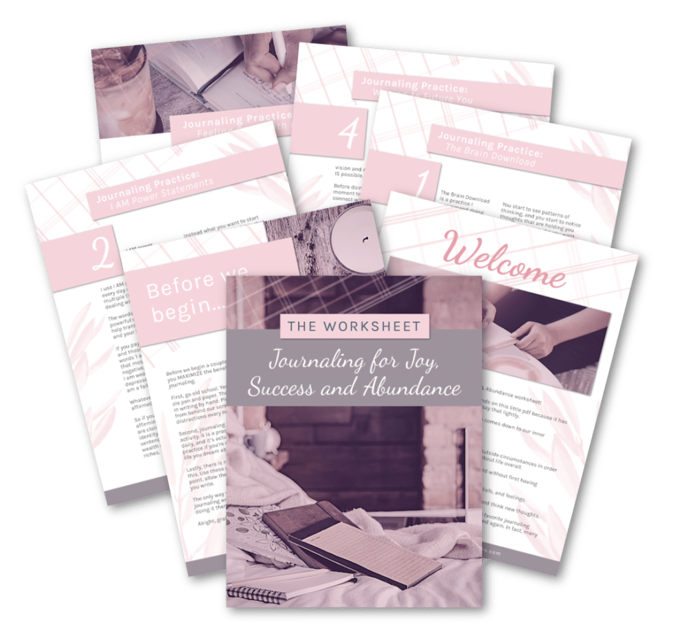 Journaling Worksheet - Natalie Williams